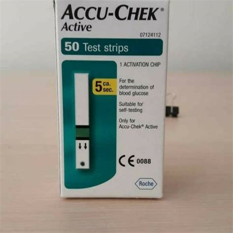 Jual Strip Accu Check Activestrip Gula Accucheck Active Shopee Indonesia