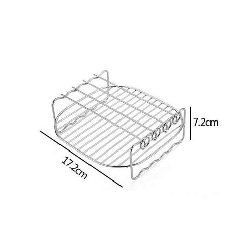 Двухъярусная стойка для фритюрницы из нержавеющей стали гриль шашлыки решетка 4 шампура размер1