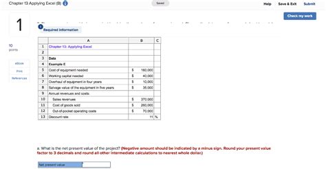 Solved Chapter 13 Applying Excel B Saved Help Save And Exit