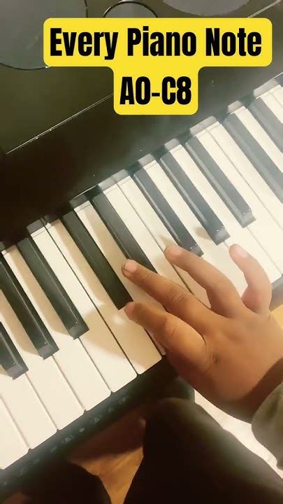 Every Piano Note A0 C8 Youtube