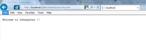 Core Mvc Hello World Program Csharp Star
