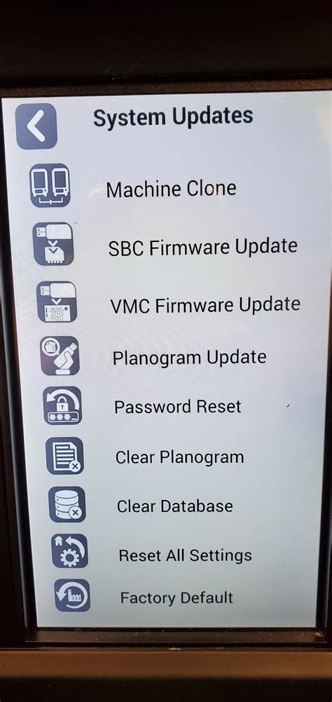 Software Update Flex Keypad VendNet