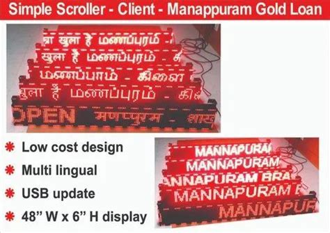 Scrolling Led Display Led Scrolling Display Board Latest Price
