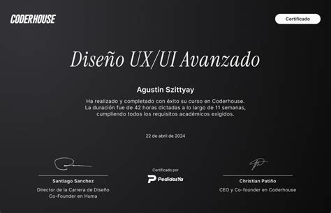 Uxui De Coderhouse Agustin Szittyay