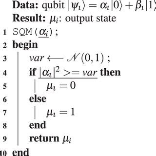 Single Qubit Measurement SQM Download Scientific Diagram