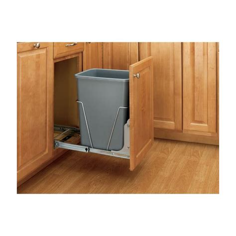 Pull Out Waste Container Metallic Silver RV KD C S Rev A Shelf