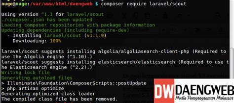 Cara Menggunakan Tntsearch Driver Menggunakan Laravel Scout Daeng Web