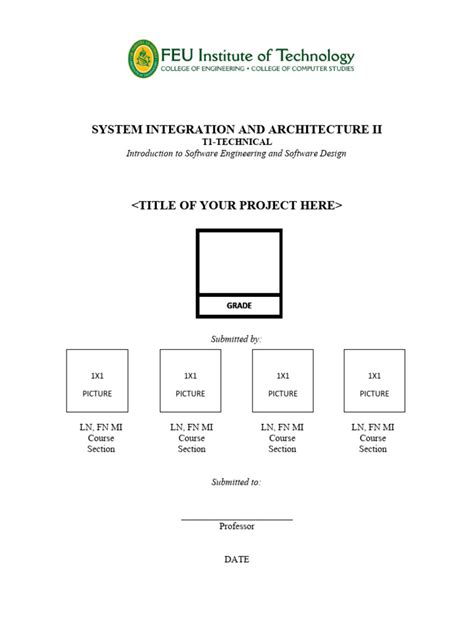 t1 technical introduction to software engineering and software design