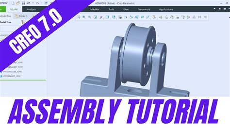 Creo Parametric Assembly Tutorial For Beginners Youtube