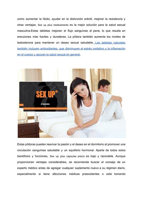 PPT Sex Up Plus Opiniones Todo Sobre Las Cápsulas Naturales Para La Salud Sexual Masculina