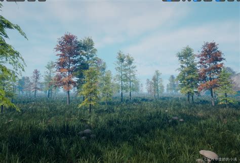 Unreal地形 根据斜率分配地形材质，以及利用材质grass Output 节点， 以及foliage 系统添加植被，以及procedural Foliage Spawnue5 Grass