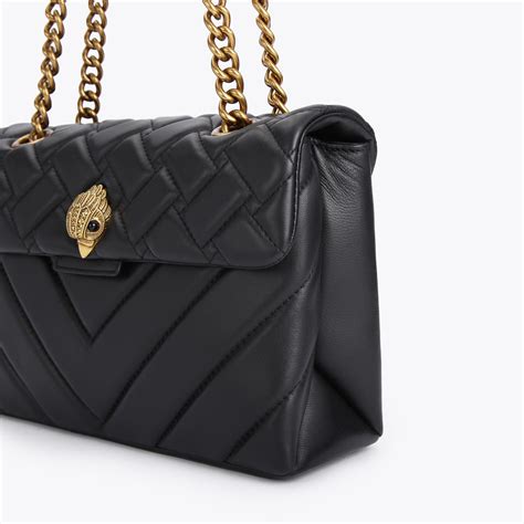 Leather Kensington X Bag Black Quilted Leather Kensington Bag By Kurt Geiger London