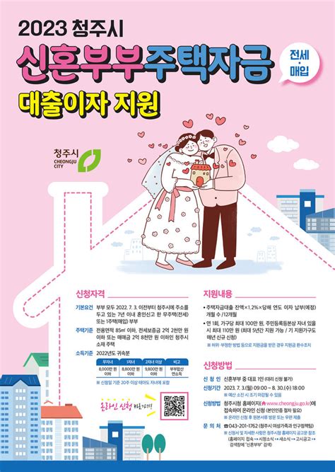 청주시 신혼부부 주택자금 대출이자 지원연 최대 110만원 공감언론 뉴시스통신사