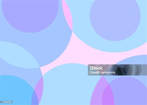 Vector Background With Round Sparse Shapes In Pastel And Neon Colors