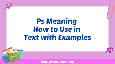 PS Meaning Mastering Postscripts In Written Communication