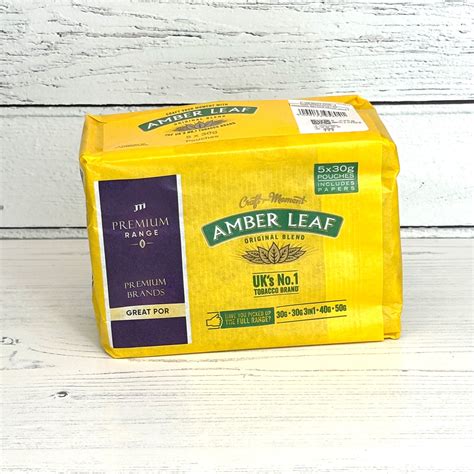 Amber Leaf 3 In 1 Pouch 30g X 5 Tobacco Direct
