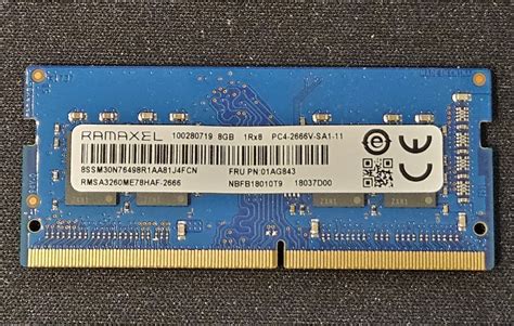 Ram Sodimm Ddr4 8gb 2666mhz Ramaxel