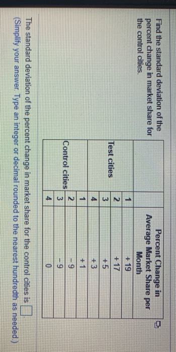 Solved A Normal Distribution Has Mean 69 8 And Standard