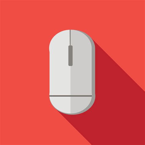 Computer Mouse Flat Icon 14022258 Vector Art At Vecteezy