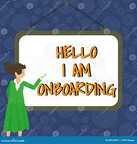 Text Showing Inspiration Hello I Am Onboarding Business Showcase Action Process Of Integrating