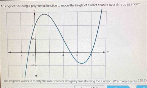 An Engineer Is Using A Polynomial Function To Model The Height Of A