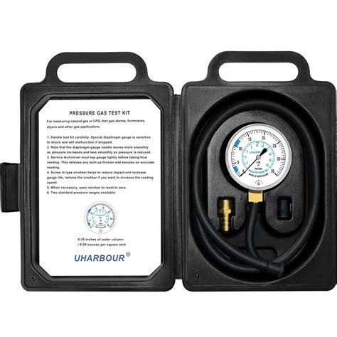 UHARBOUR Manometer Gas Pressure Tester Manometer LP Gas Pressure Tester Gauge W C