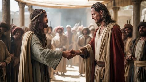 Premium Photo Jesus With The Rich Young Ruler