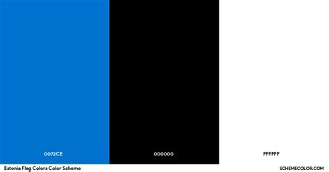 Estonia Flag Colors Flags