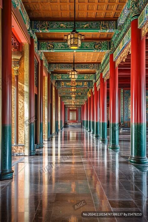 Ai创作图行宫长廊 宝殿长廊 故宫连廊 文臣廊 王府廊道 琉璃顶长廊 故宫大红廊柱 金殿长廊 佛顶宫回廊 故宫外围走廊 皇家园林碑文走廊 故宫游廊 金碧辉煌的长廊 太虚宫碑廊 长廊走廊门廊