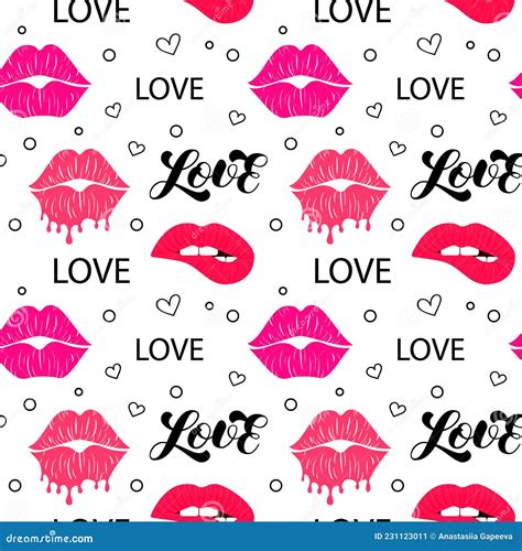 Kissing And Biting Lips With Leopard Print Collection Dripping Paint