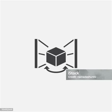 3d 스캐너 기본 아이콘입니다 간단한 기호 그림입니다 3d 스캐너 기호 디자인입니다 웹 인쇄 및 모바일에 사용할 수 있습니다 3