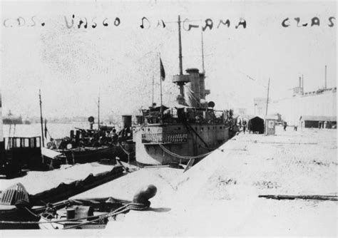 Vasco Da Gama Portuguese Battleship 1915 20 Probably At Lisbon Douro