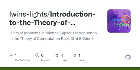 Github Lwins Lightsintroduction To The Theory Of Computation Hints