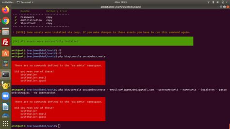 shopware 6 cli command to create admin user not working stack overflow