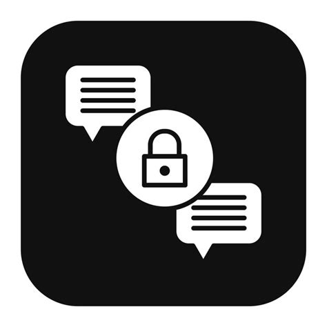 Premium Vector Chat Security Vector Illustration