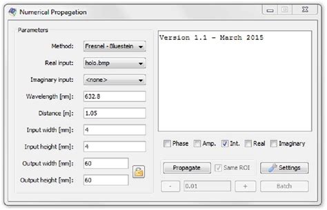 Main Window Of The Developed Plugin For Numerical Wave Propagation