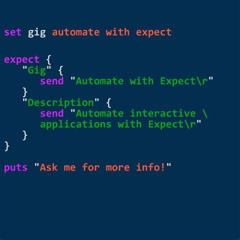 Automate With An Expect Script By Garettmd Fiverr