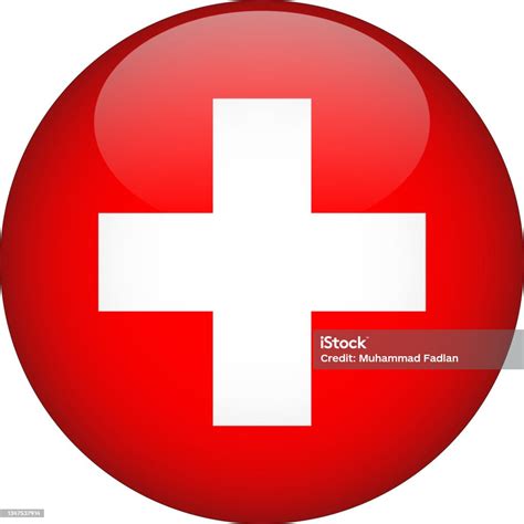 스위스 3d 둥근 국가 플래그 버튼 아이콘 스위스에 대한 스톡 벡터 아트 및 기타 이미지 스위스 스위스 국기 스위스 문화