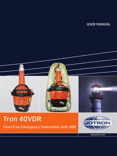 Jotron Tron 40 Vdr Users Manual Pdf
