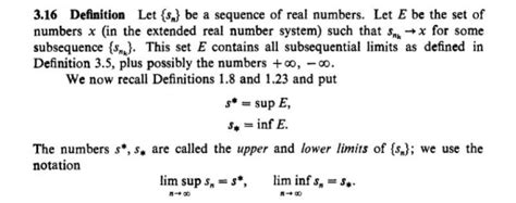 Solved316 Definition Let S Be Sequence Real Numbers Let E Be The