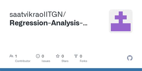 Github Saatvikraoiitgnregression Analysis Streamlit App