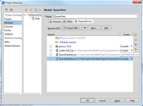 Groovy Vaadin Intellij Idea Works Fine Until I Reference A Custom