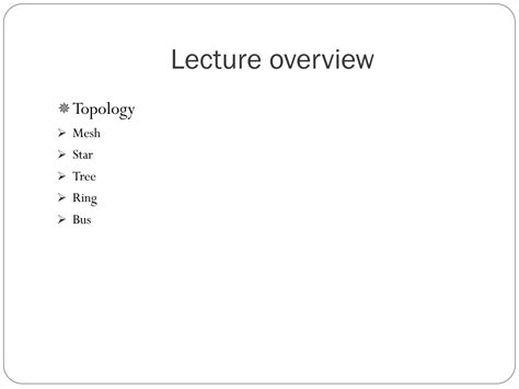 Solution Lecture 03 Topologies Computer Science Information Technology