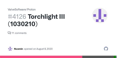Torchlight Iii Issue Valvesoftware Proton Github