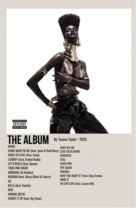 Teyana Taylor Teyana Taylor The Album Album Covers Wall Decor
