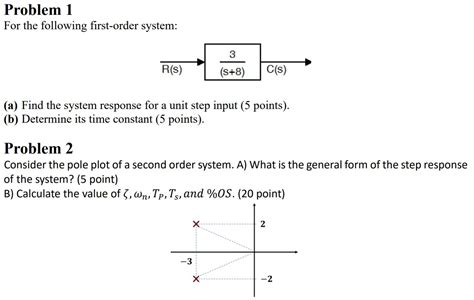 Solved Problem For The Following First Order System Chegg
