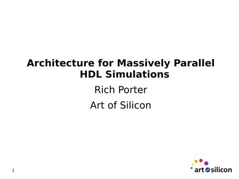 Architecture For Massively Parallel Hdl Simulations Pdf