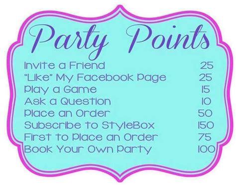 Party Points Party Points Jamberry Games Jamberry