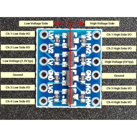 LOGIC LEVEL CONVERTER CH BI DIRECTIONAL MODULE