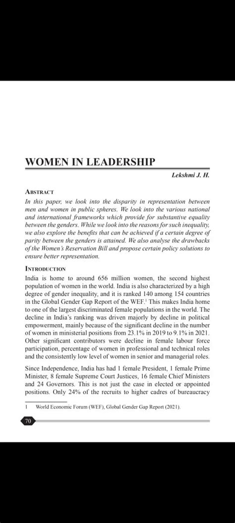 Lekshmi J H On Linkedin Leadership Genderandlaw
